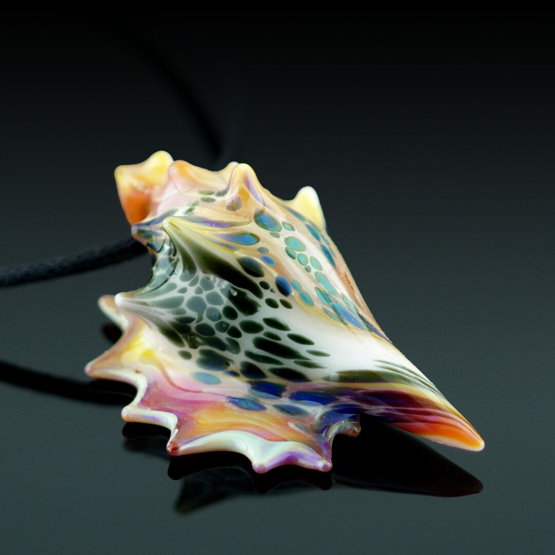 Lampwork Beads-glass Boro-conch-cone Seashell-pendant-focal Bead-ocean ...