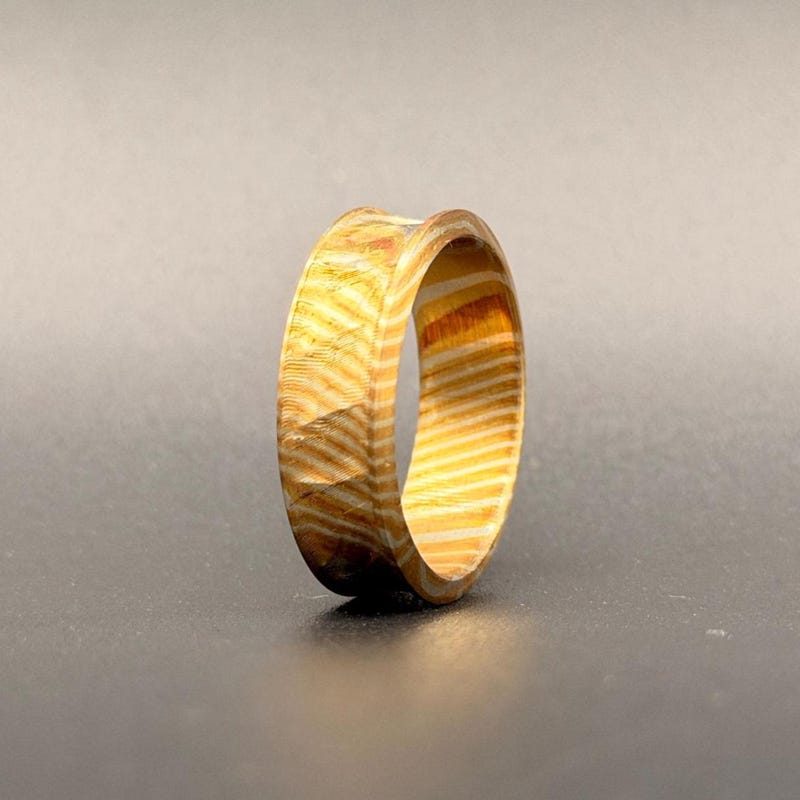 Wood Grain Ring - Etsy