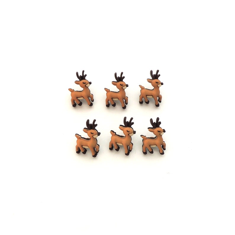 Reindeer Buttons by Buttons Galore // Christmas Craft | Etsy