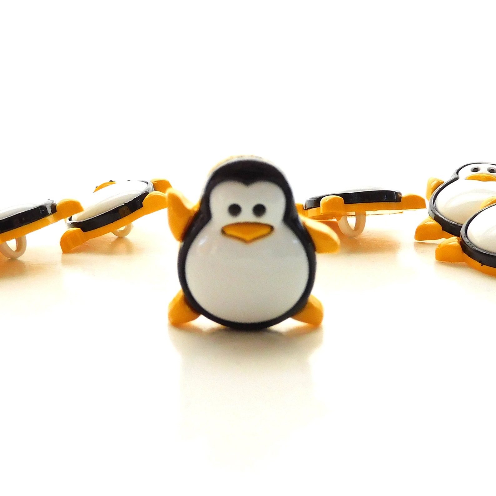 Waving Penguin Buttons - Buttons Galore / Animal Craft Embellishments ...