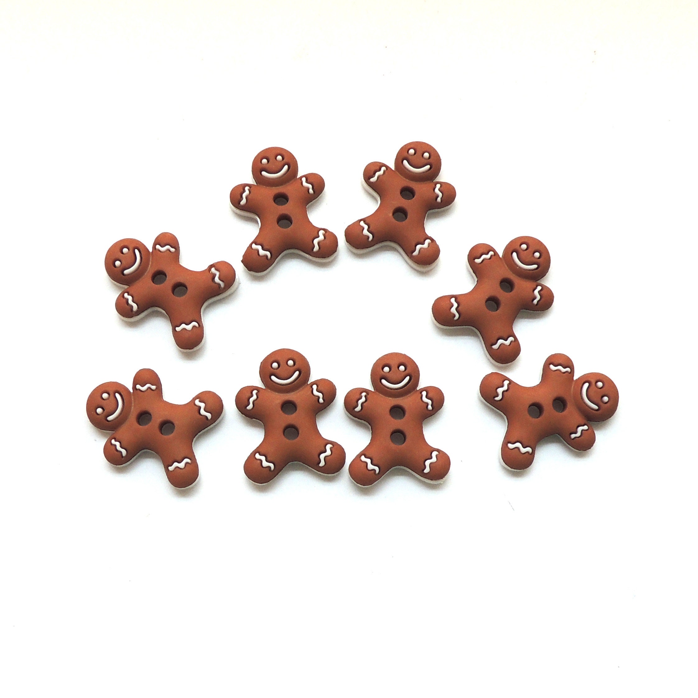 Gingerbread Man Buttons by Dress It up / Novelty Christmas | Etsy