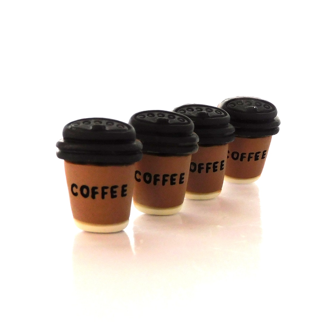 Large Coffee Cup Flat Back Embellishments / Drink Flatback Cabochons ...