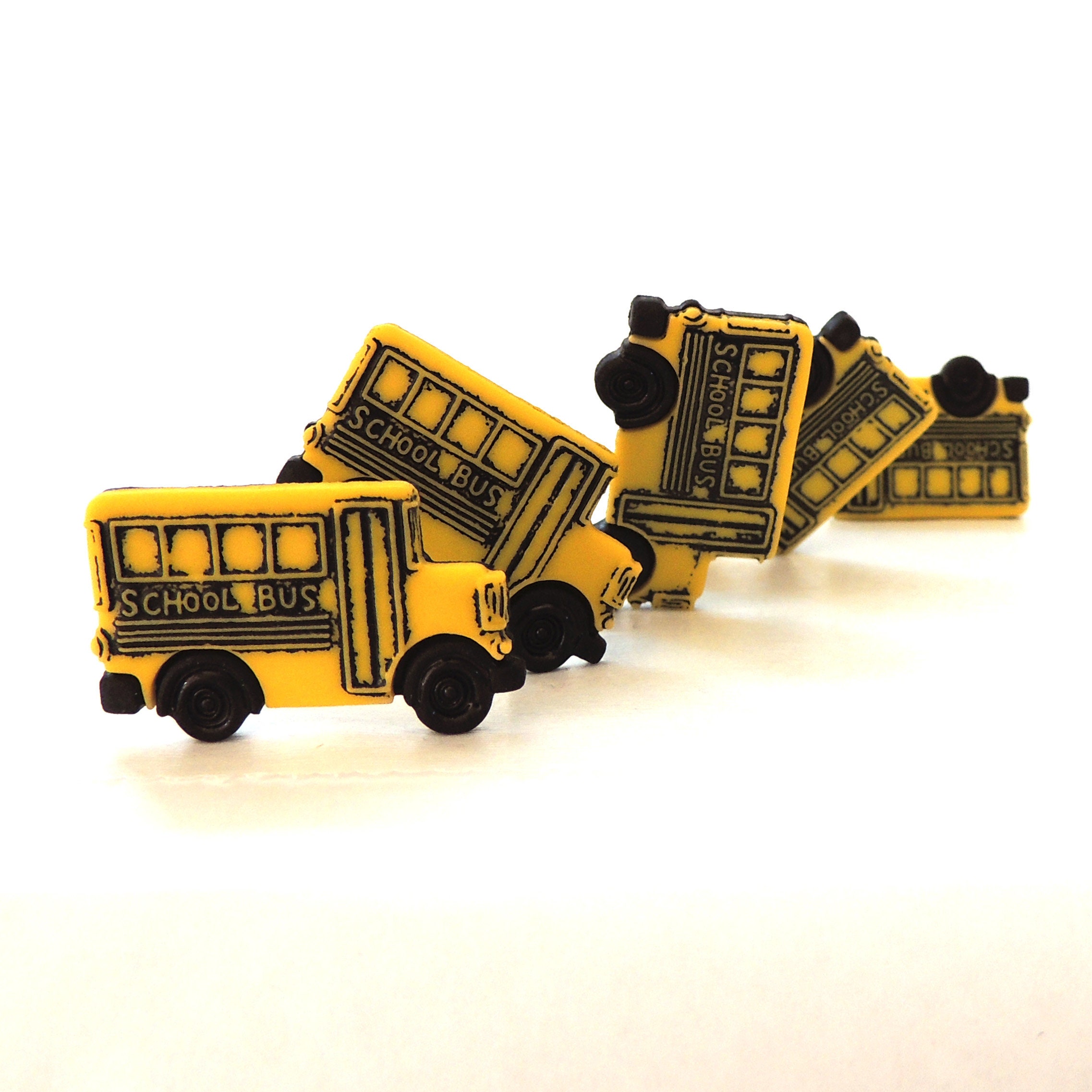 Craft Supplies & Tools Materials Dress It Up Buttons Bus Novelty Button ...