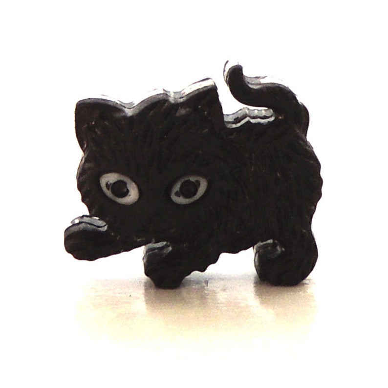 Black Cat Buttons by Buttons Galore/ Halloween Craft Embellishment - Etsy