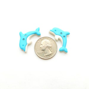 Dolphin Buttons by Dill / Ocean Creature Sew Through Embellishments ...