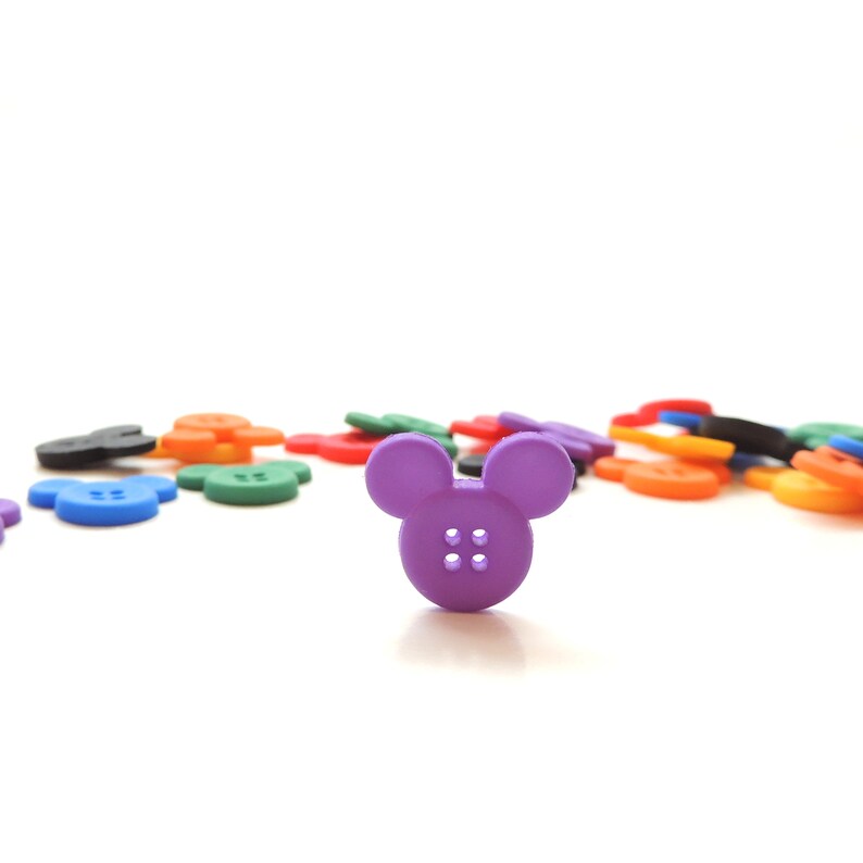Sew Thru Mickey Buttons by Dress It up / Officially Licensed - Etsy