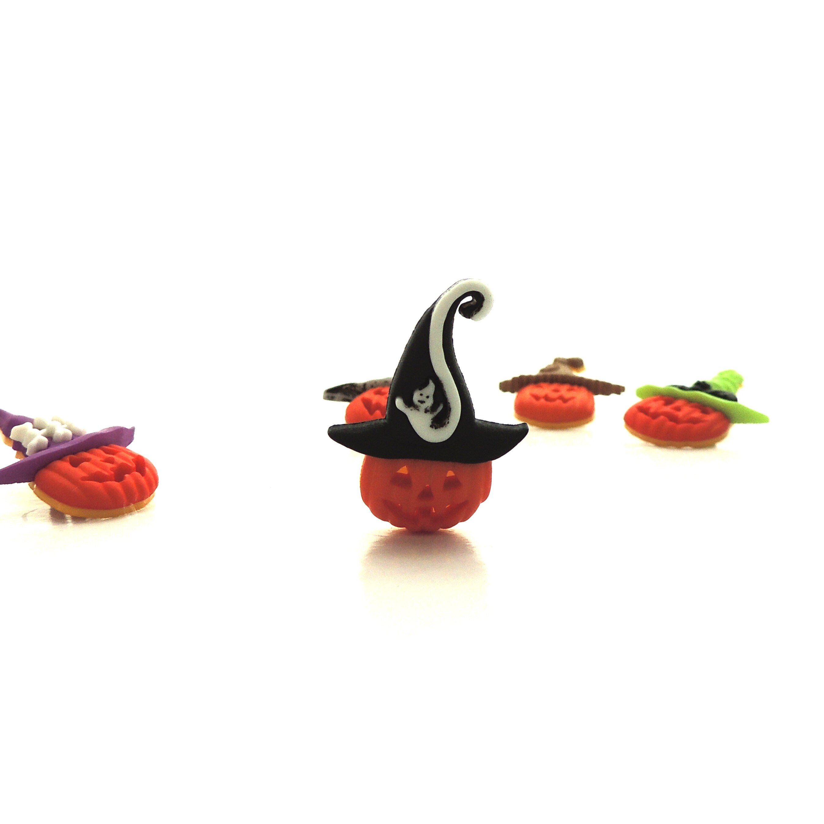 Jacks in Hats Buttons by Dress It Up / Novelty Halloween | Etsy