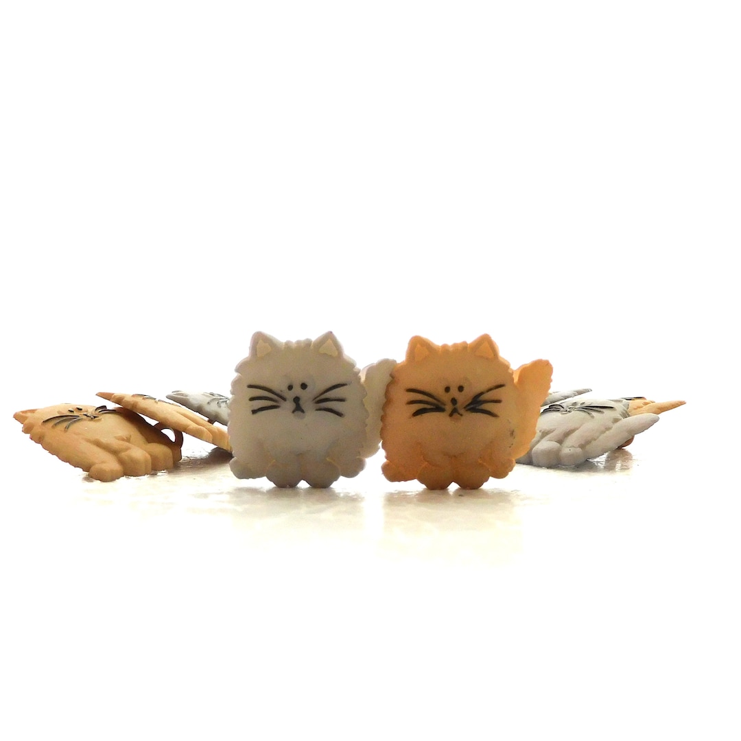 Happy Kitties Buttons by Dress It up / Cat Novelty Embellishments - Set ...
