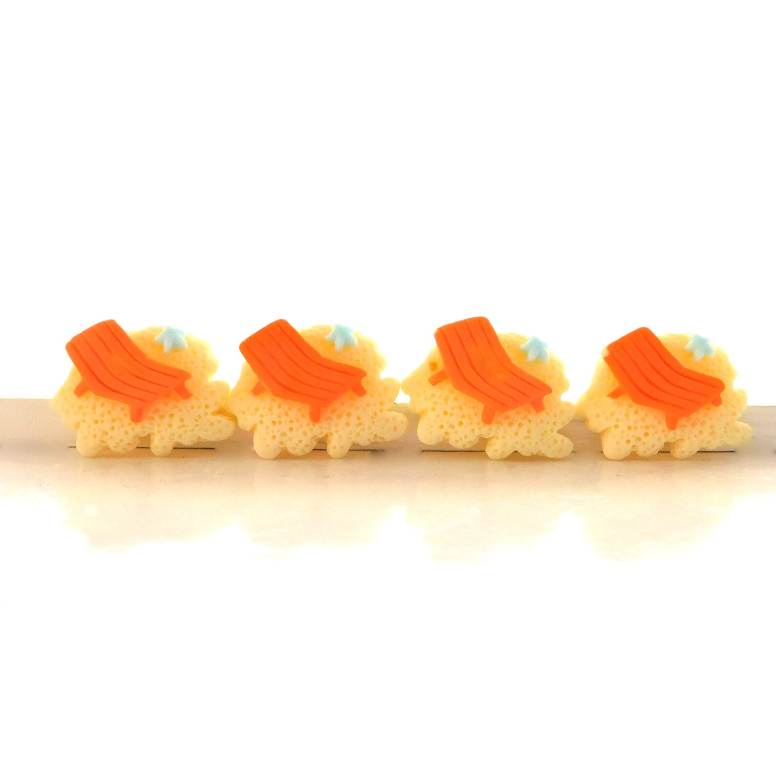 Beach Chair Flat Back Embellishments / Vacation Flatback Resin ...