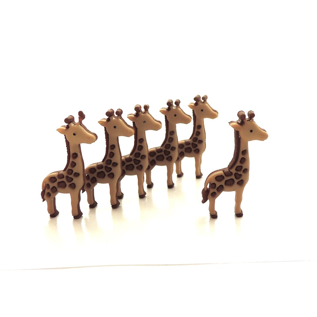 Giraffe Buttons by Dress It up // Animal Zoo Safari Embellishments ...