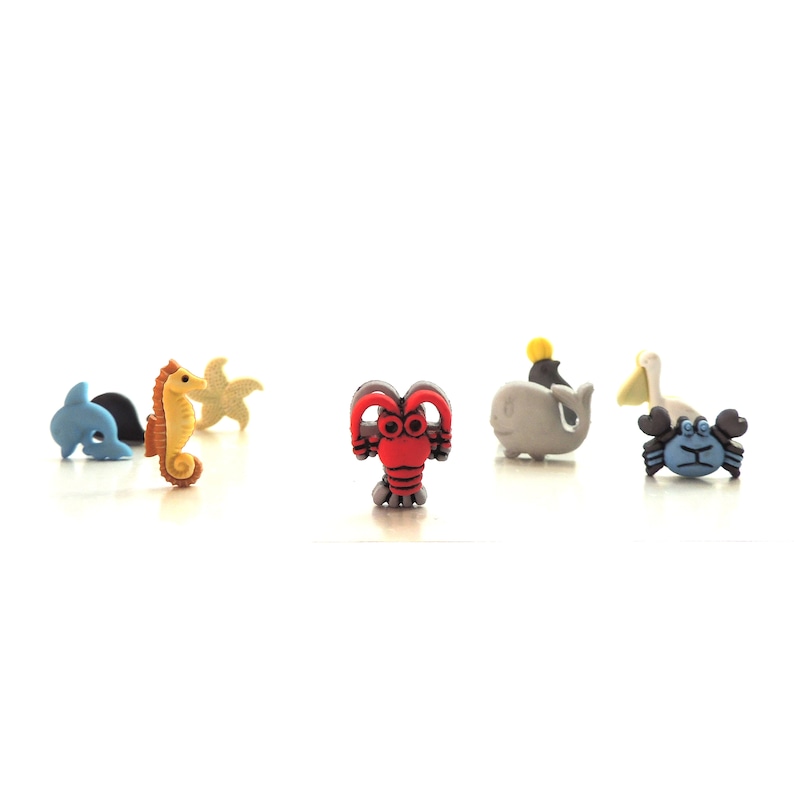 Sea Life Buttons by Buttons Galore // Novelty Ocean Creatures - Etsy ...