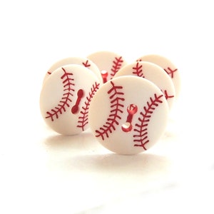 Baseball Buttons - White- by Buttons Galore // Softball Team Summer ...