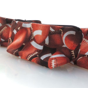 Football Zippered Pouch // Sports Fan Gift Football Fan Football ...