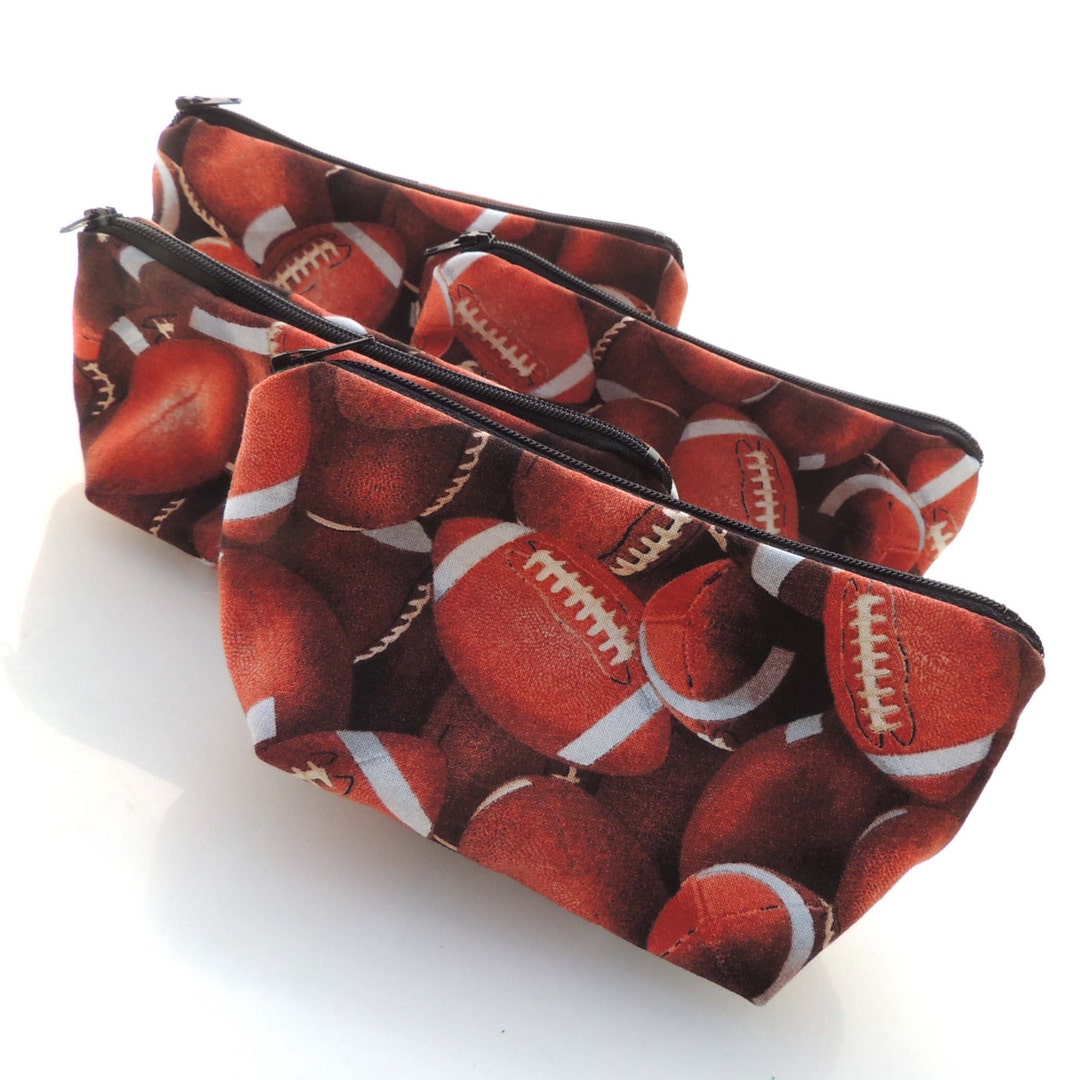 Football Zippered Pouch // Sports Fan Gift Football Fan Football ...