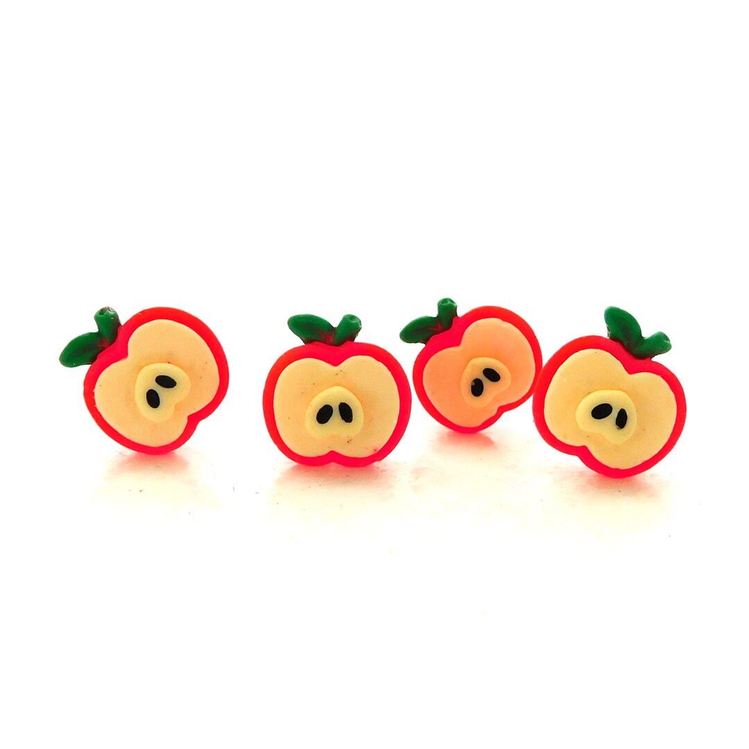 Apple Half Flat Back Embellishments: Teacher Appreciation Crafting ...