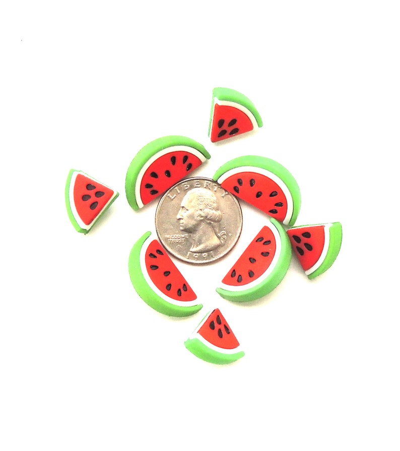 Watermelon Buttons by Dress It Up // Jesse James Fruit Garden | Etsy