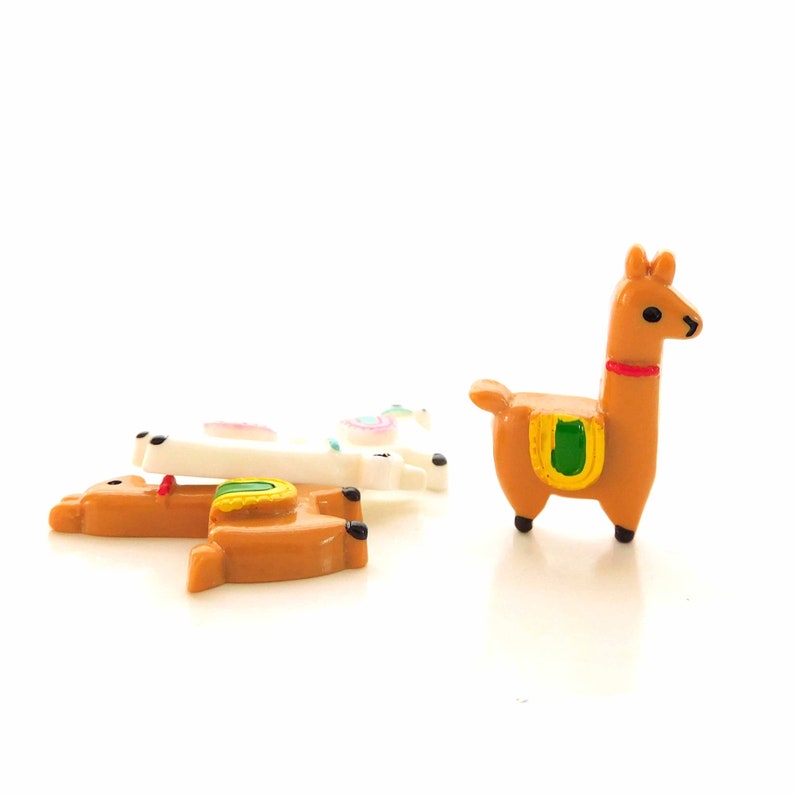 Llama Flat Back Embellishments / Animal Flatback Resin - Etsy