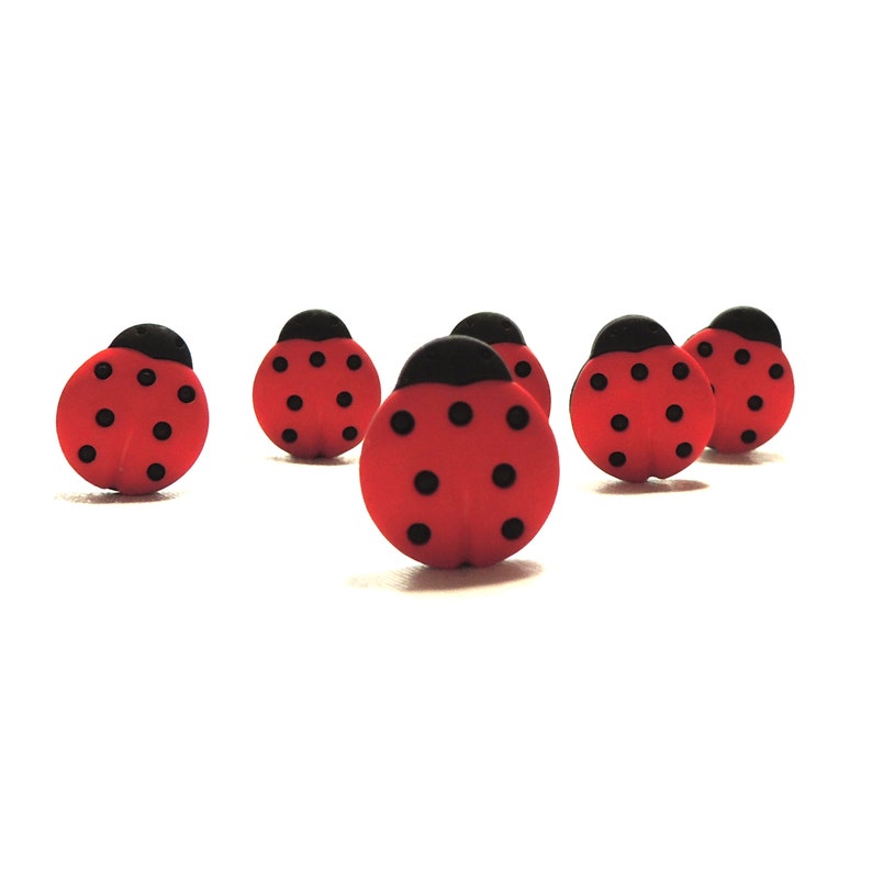 Lady Bug Buttons by Buttons Galore / Novelty Sewing - Etsy