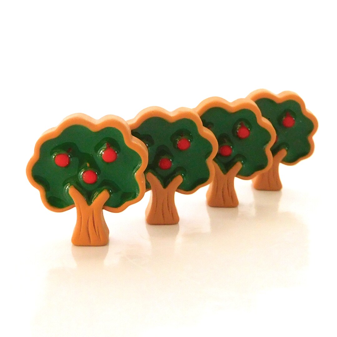 Apple Tree Flat Back Embellishments / Fruit Nature Cabochons - Set of ...