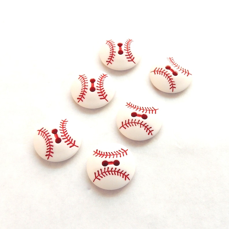 Baseball Buttons White by Buttons Galore // Softball Team - Etsy