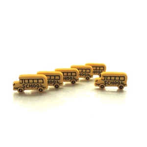 School Bus Buttons by Buttons Galore: Set of 6 - Etsy