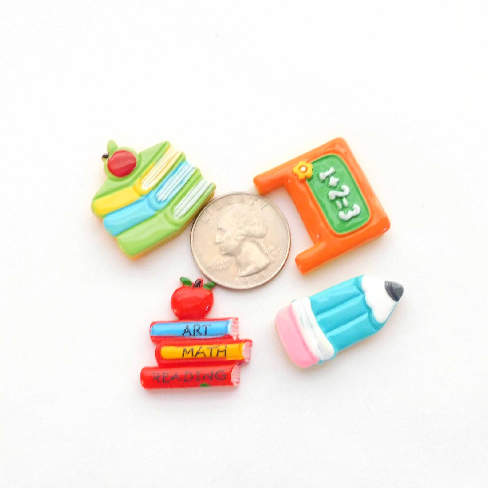 School Days Flat Back Embellishments / Education and School Cabochons ...
