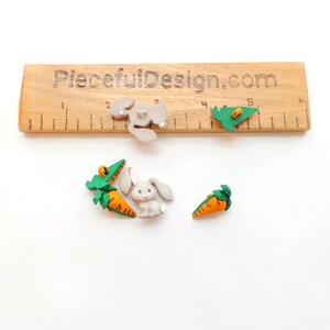 Bunny Breakfast Buttons // Easter Craft Embellishment Assortment - Etsy