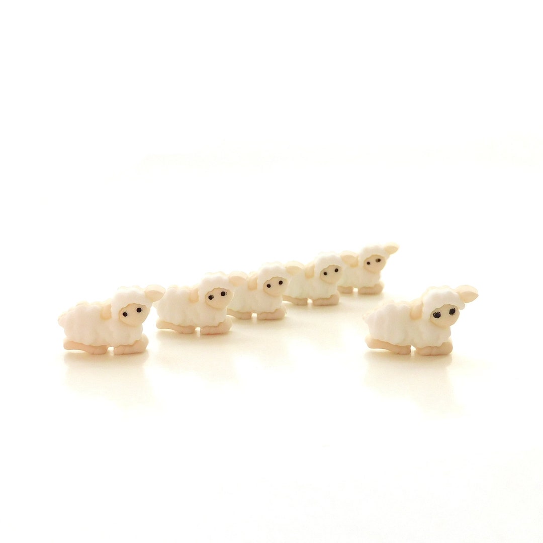 Tiny Sheep Buttons - by Dress It up / Novelty Farm Animal ...