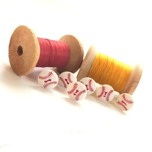 Baseball Buttons - White- by Buttons Galore // Softball Team Summer ...