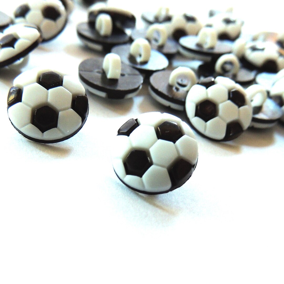 Small Soccer Ball Buttons by Buttons Galore // Novelty Football ...