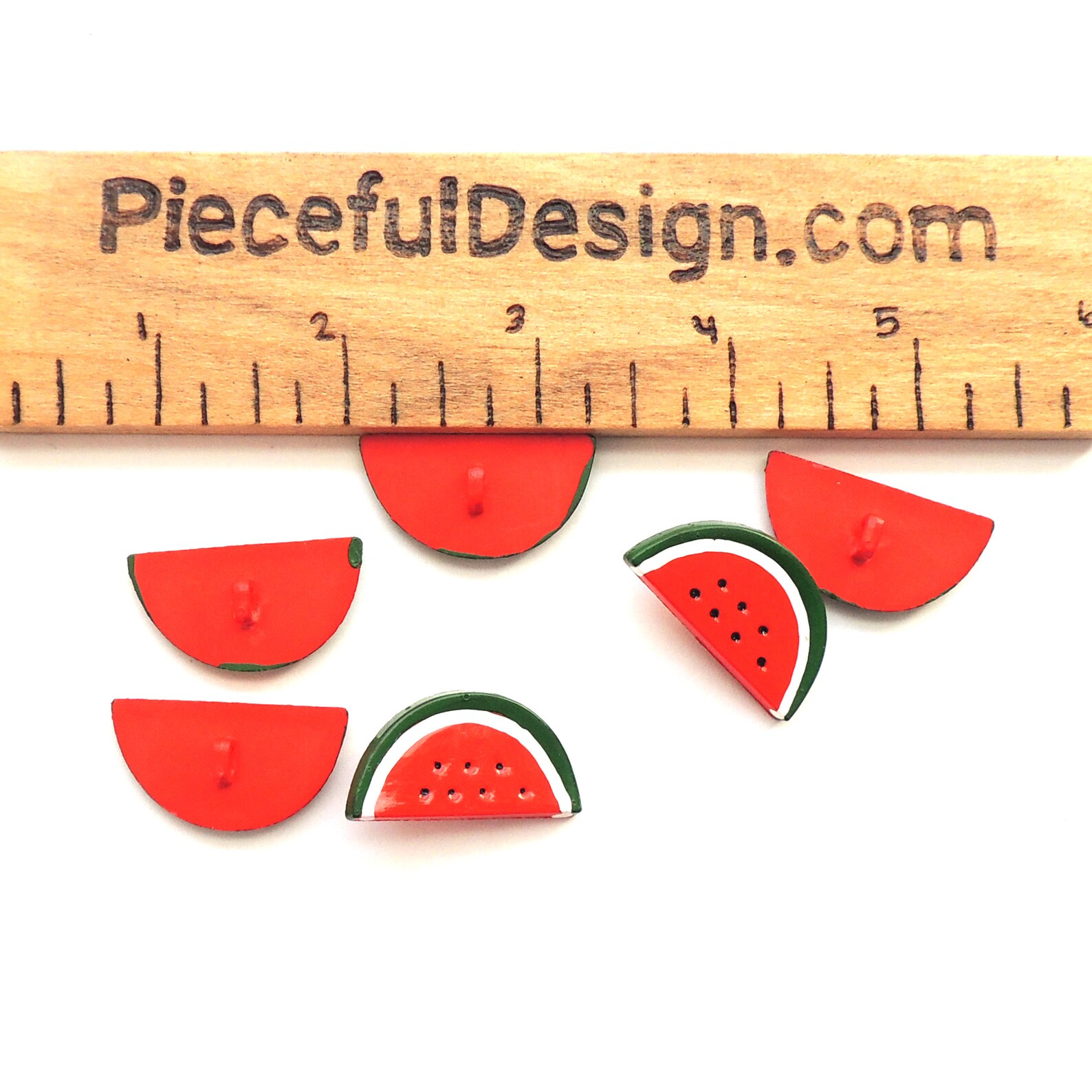 Watermelon Buttons by Buttons Galore / Novelty Sewing Scrapbooking ...