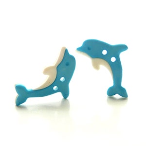 Dolphin Buttons by Dill / Ocean Creature Sew Through | Etsy