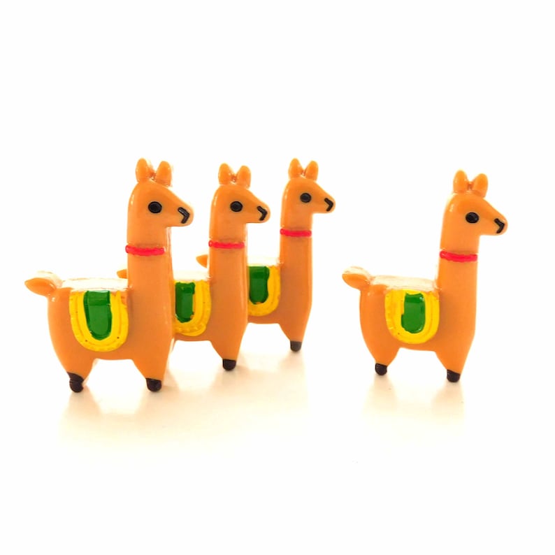Llama Flat Back Embellishments / Animal Flatback Resin - Etsy