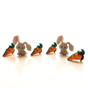 Bunny Breakfast Buttons // Easter Craft Embellishment Assortment - Etsy