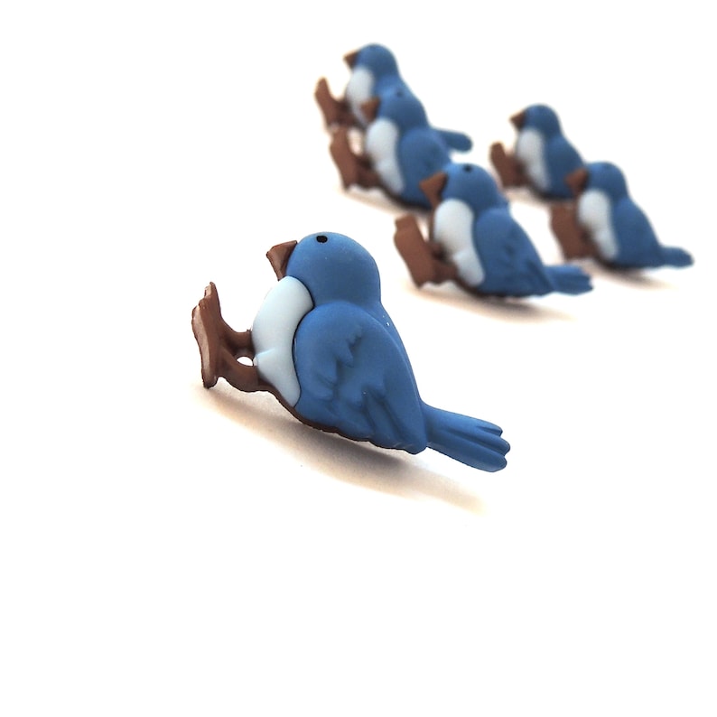 Blue Bird Buttons by Dress It up //jesse James Novelty Embellishments ...