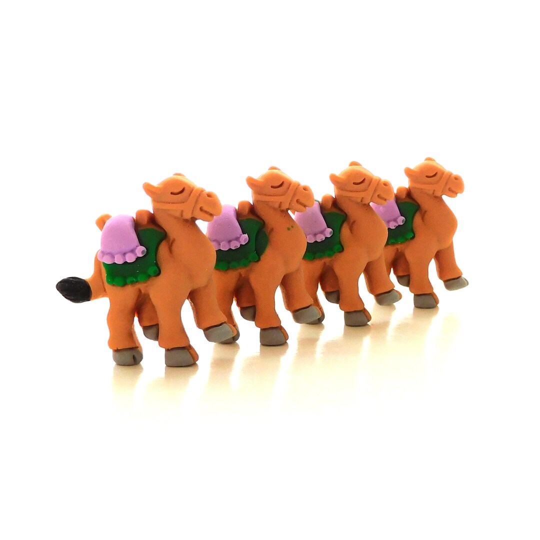 Camel Flat Back Embellishments / Animal Flatback Decorations - Set of ...