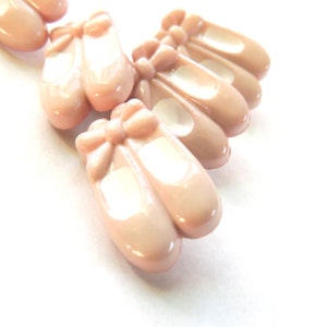 Ballet Shoe Buttons by Buttons Galore // Pink Novelty Dance Ballerina ...