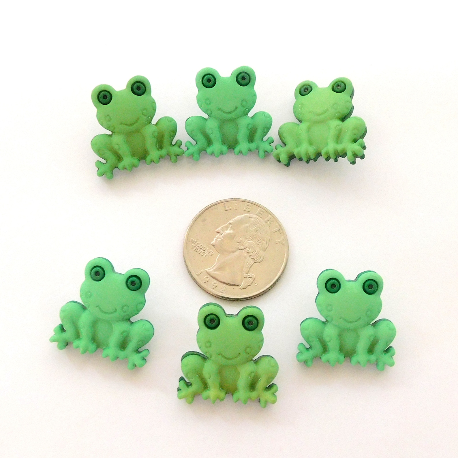 Frog Buttons by Buttons Galore / Novelty Animal Embellishments Set of ...
