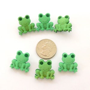 Frog Buttons by Buttons Galore / Novelty Animal Embellishments - Set of ...