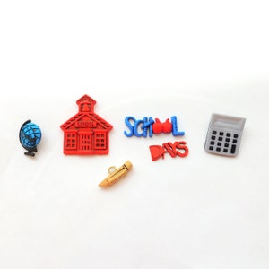 School Subjects Button Assortment - Buttons Galore / Back to School ...