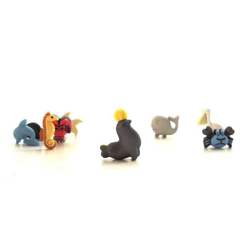 Sea Life Buttons by Buttons Galore // Novelty Ocean Creatures - Etsy ...
