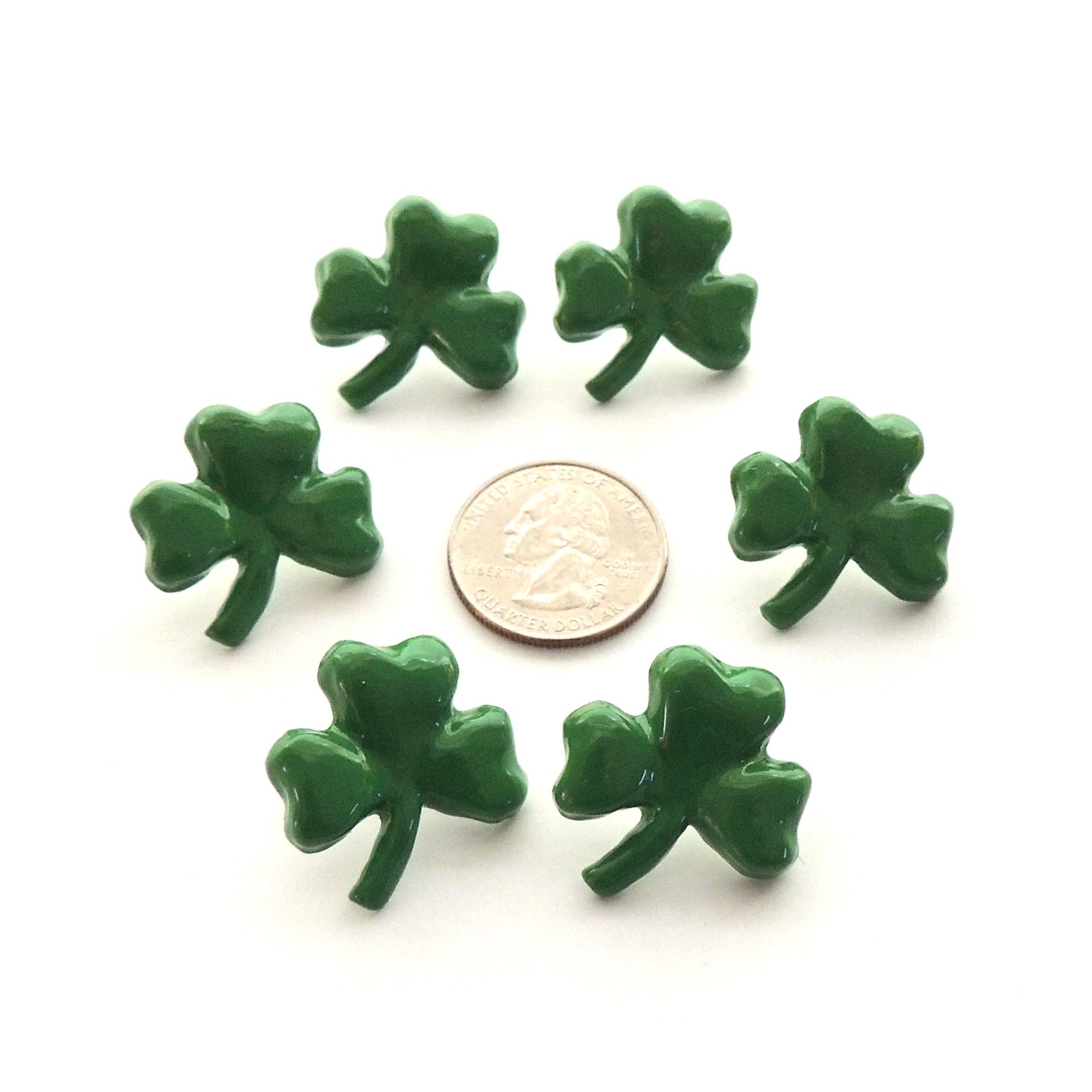 Shamrock Buttons Buttons Galore / Sewing Knit Novelty Clover - Etsy