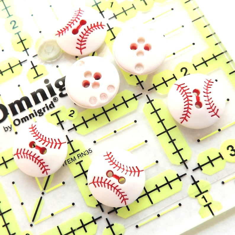 Baseball Buttons White by Buttons Galore // Softball Team - Etsy