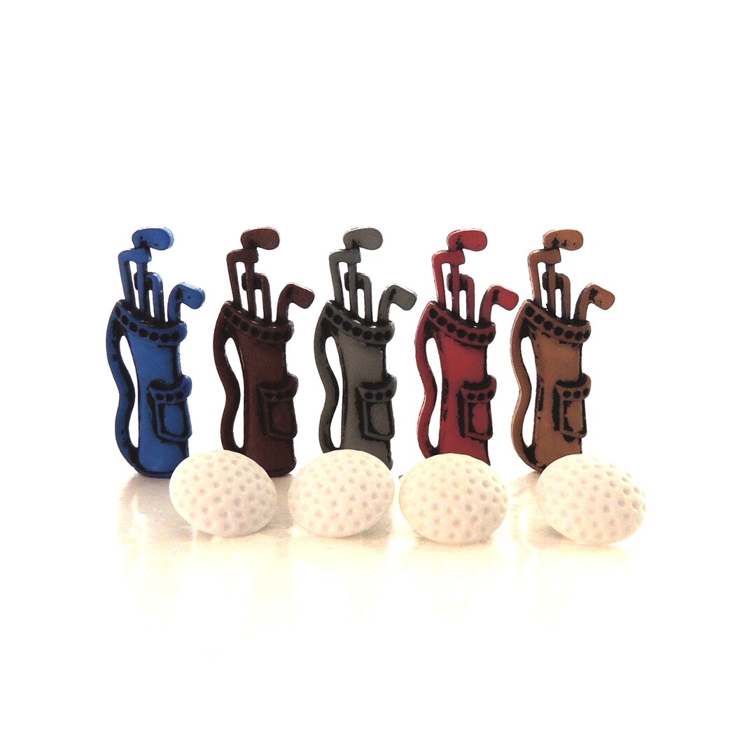 Golf Buttons von Buttons Galore // Sports Embellishments - Etsy.de