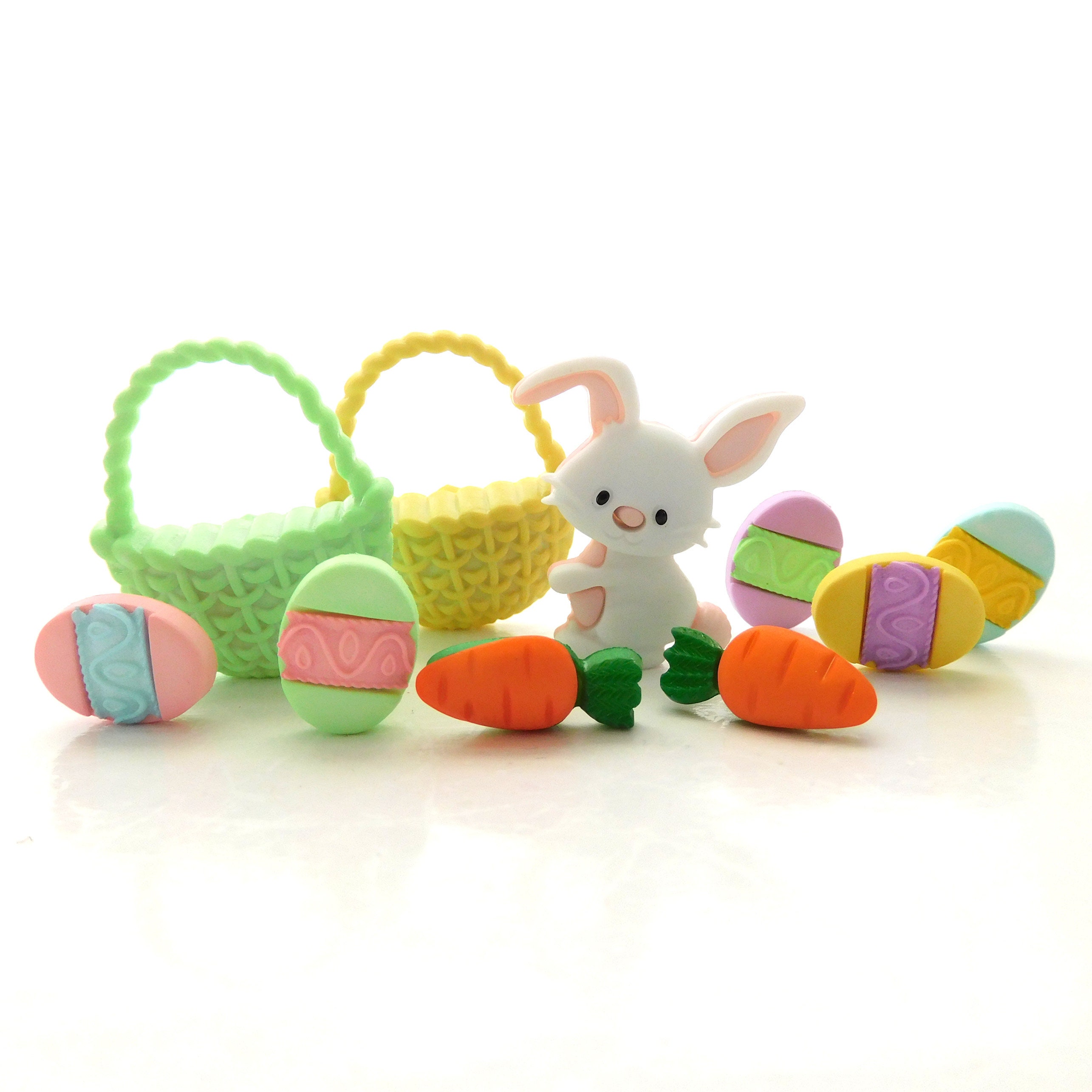 Easter Bunny Button Set by Shelly's Buttons and More / Spring Craft ...