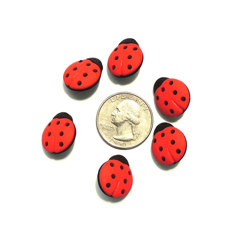 Lady Bug Buttons by Buttons Galore / Novelty Sewing - Etsy