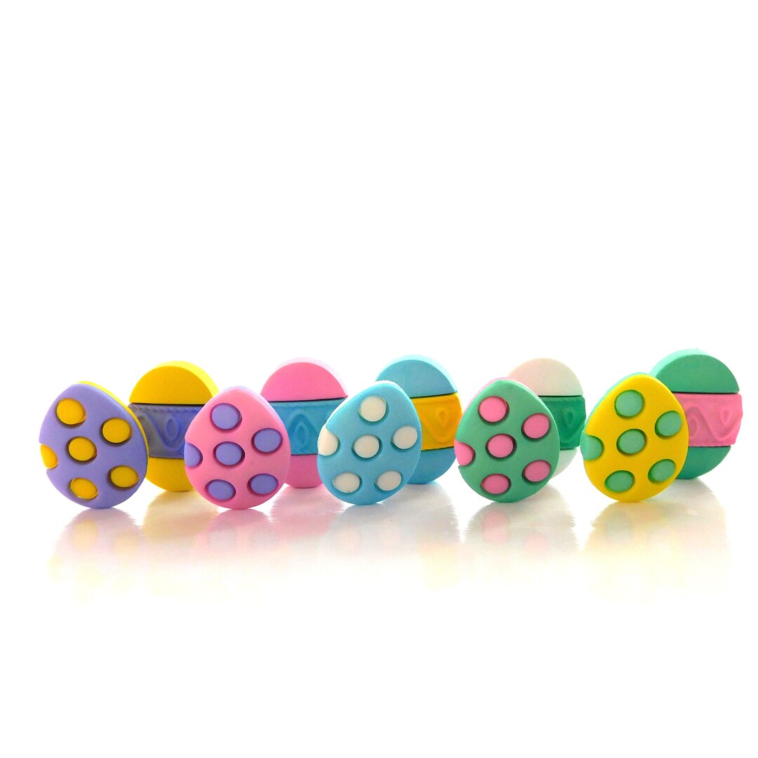 Painted Eggs Buttons by Dress It up // Easter Decorations Assortment of ...