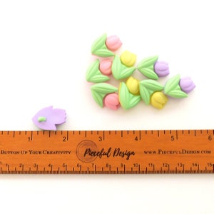 Tulips Buttons by Shelly's Buttons and More / Floral Craft ...