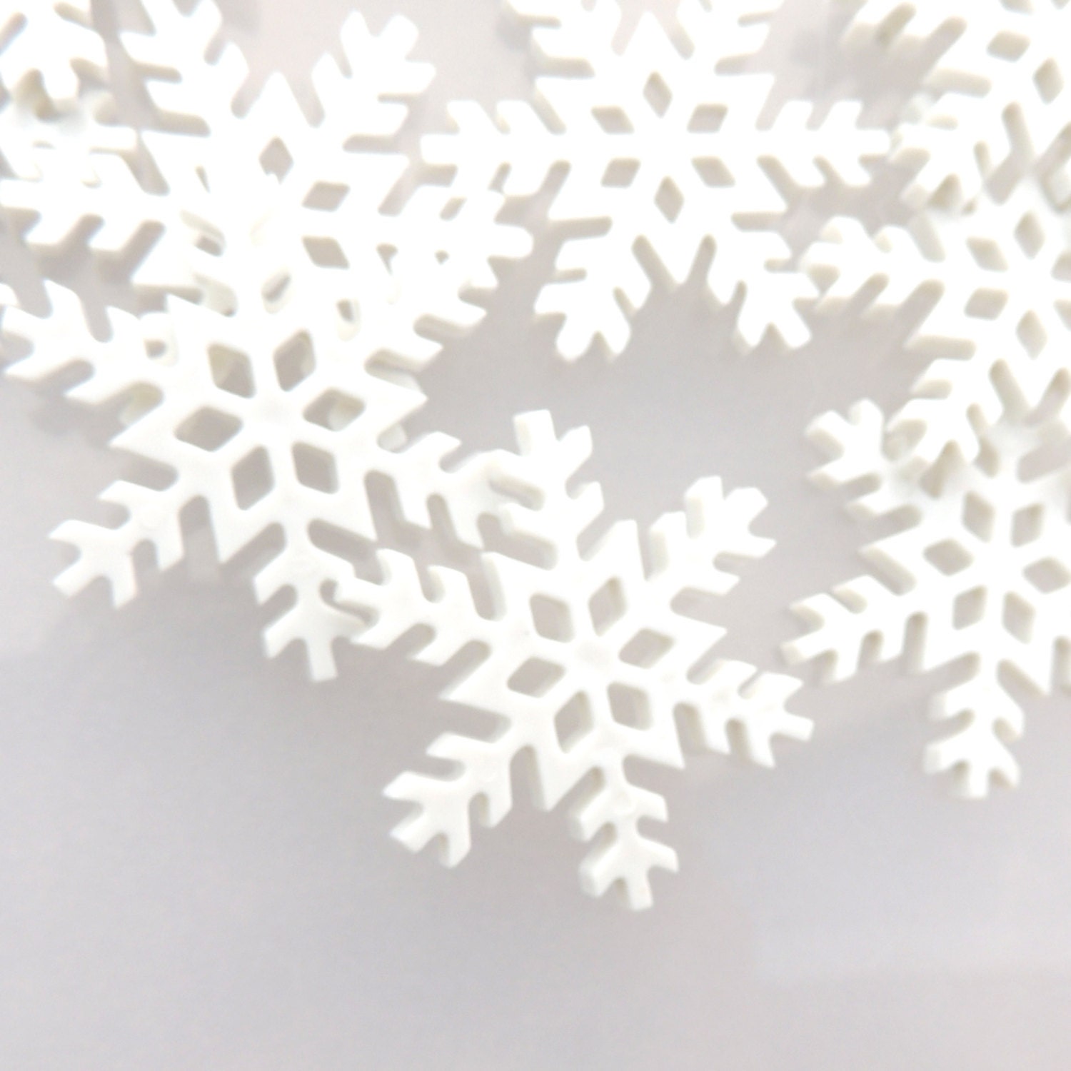 Large Snowflake Buttons by Buttons Galore // Winter Snow - Etsy