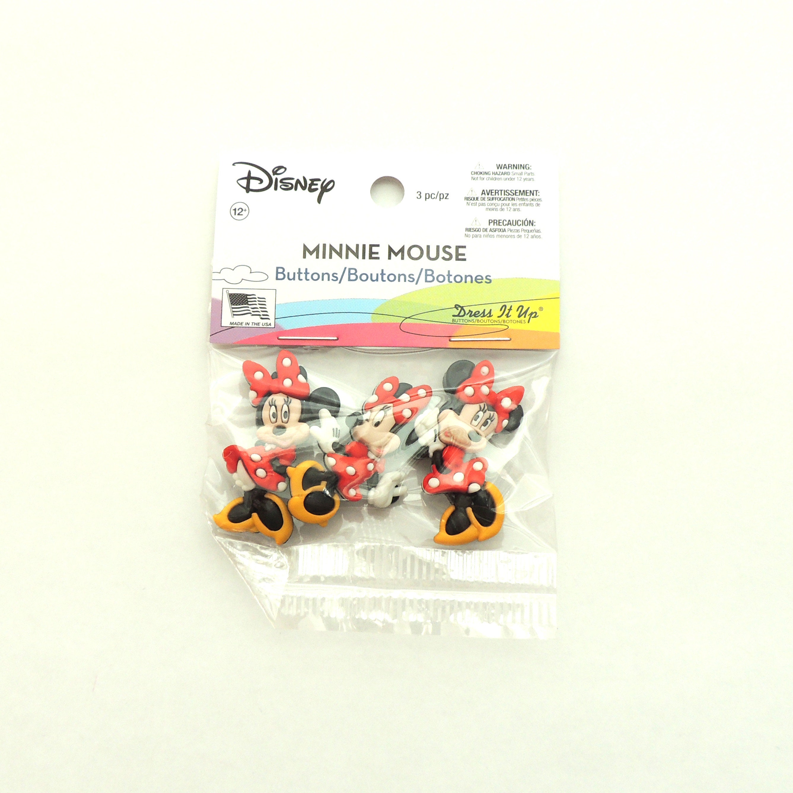 Minnie Mouse Buttons by Dress It up / Novelty Sewing Knitting | Etsy
